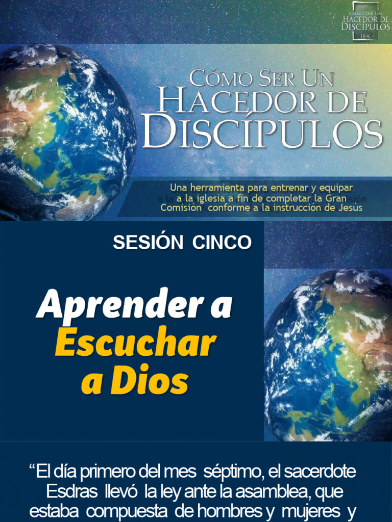 Sesion 5 - Aprender A Escuchar A Dios | PDF | Fe | Biblia