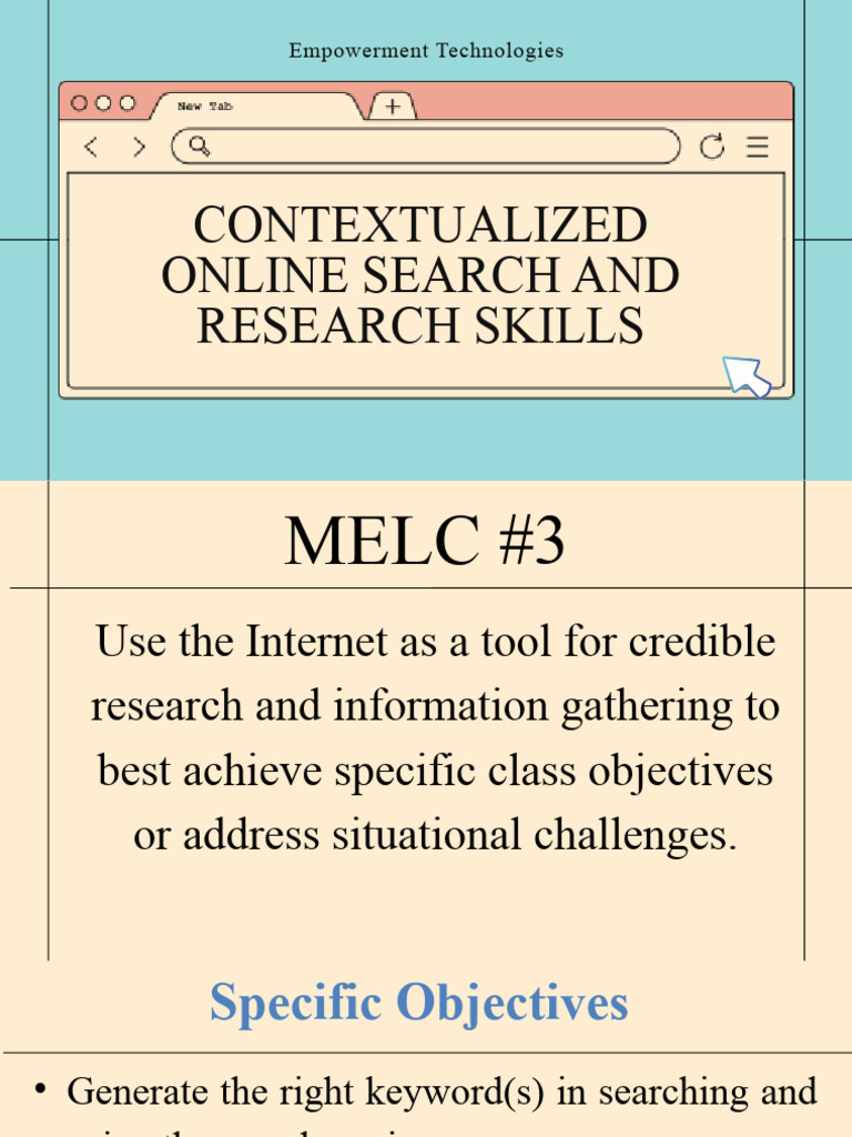 Contextualized Online Search and Research Skills | PDF | Copyright | Internet