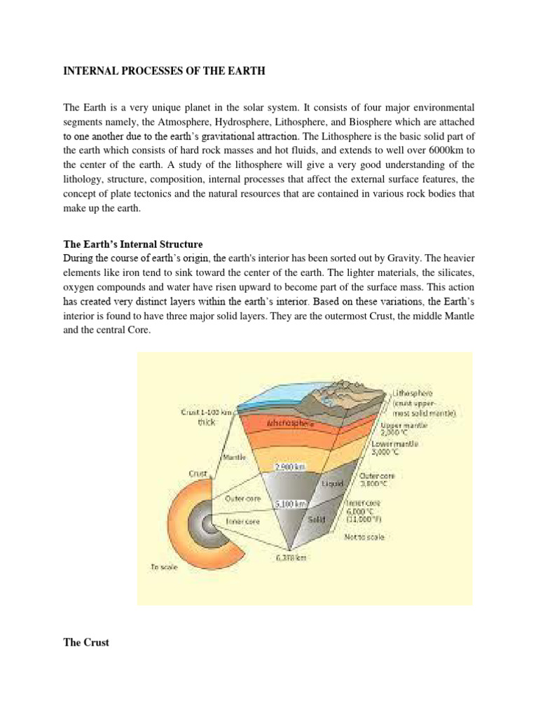Earth Internal Processes and Igneous Processes | PDF | Magma | Igneous Rock