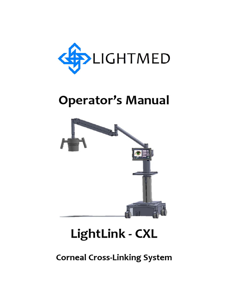 Cross Linking Machine - Lightlink - CXL | PDF | Medical Device