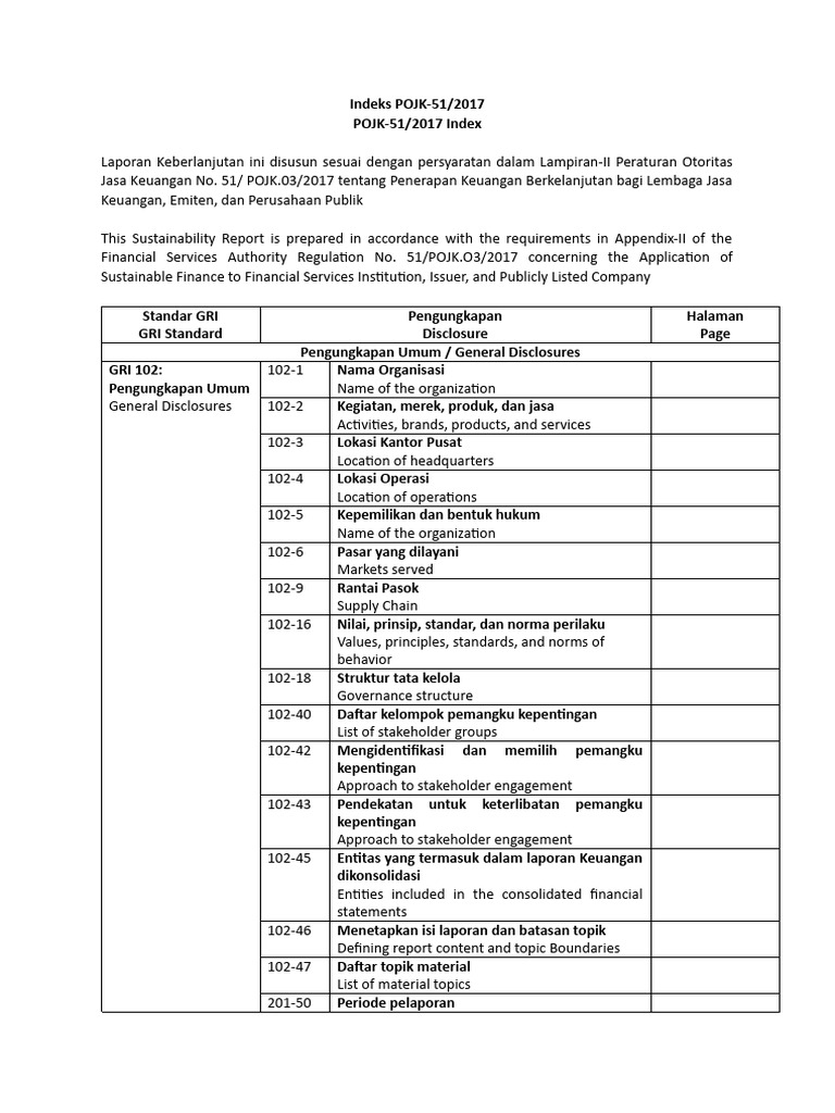 Indeks POJK | PDF | Economies | Business