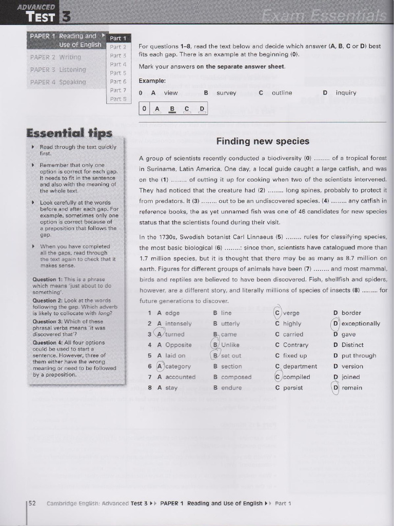 Exam Essentials Cae 2 - Test 4 - Reading | PDF