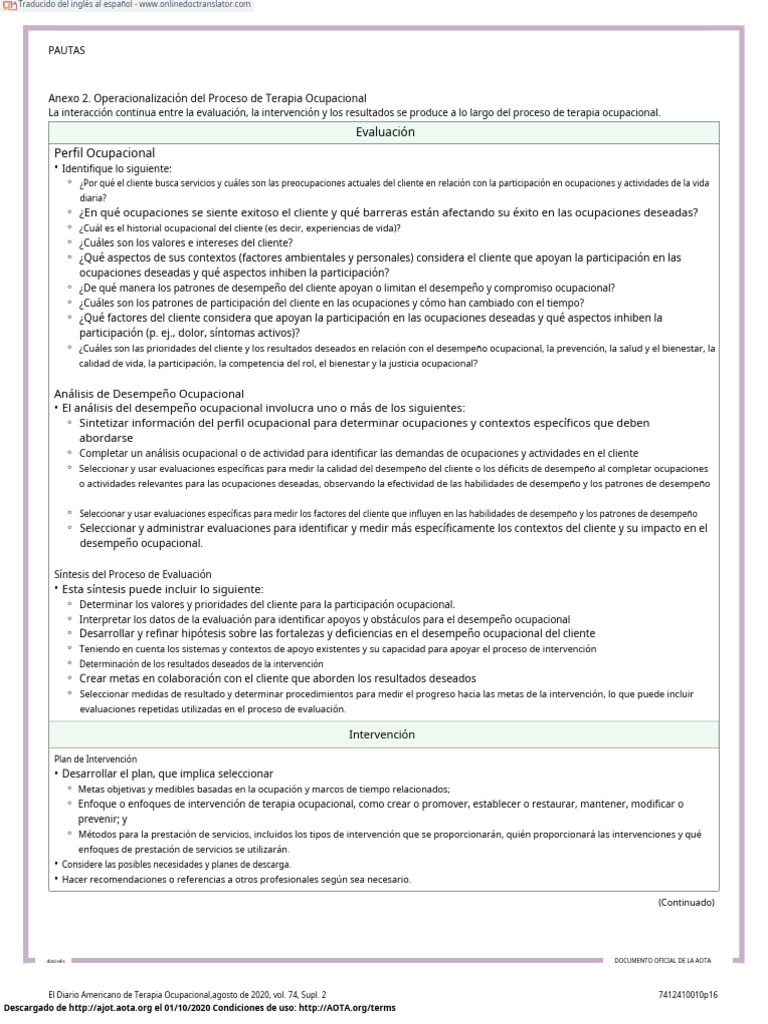 OTPF 4th Ed 2020-16-17 (Tabla Proceso) .En - Es | Descargar gratis PDF ...