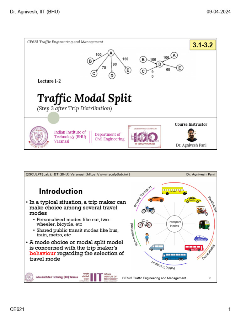 Traffic Modal Split Analysis | PDF | Utility