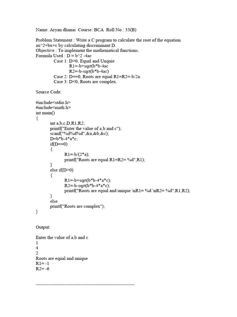 CBNST (Lab) | PDF | Quadratic Equation | Applied Mathematics CBNST (Lab) | PDF | Quadratic Equation | Applied Mathematics