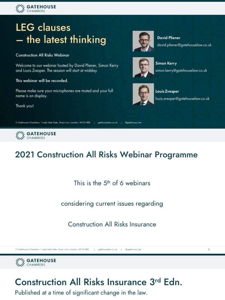 LEG Clauses The Latest Thinking Website | PDF | Insurance