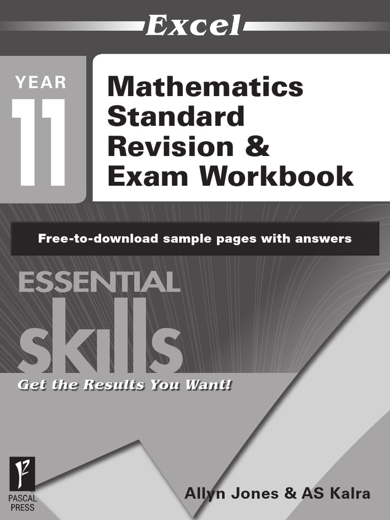 ESS Year11 Mathematics StandardRevExam Workbook Online Resource 2019 ...