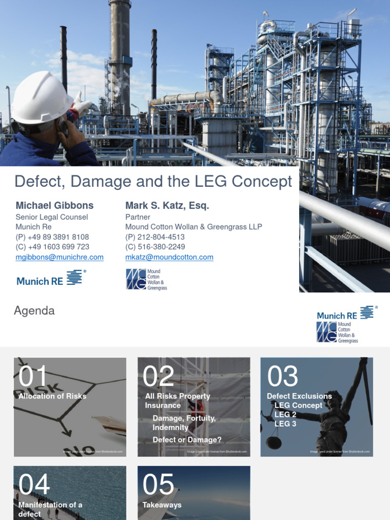 Defect Coverage and LEG Exclusions | PDF | Insurance | Indemnity