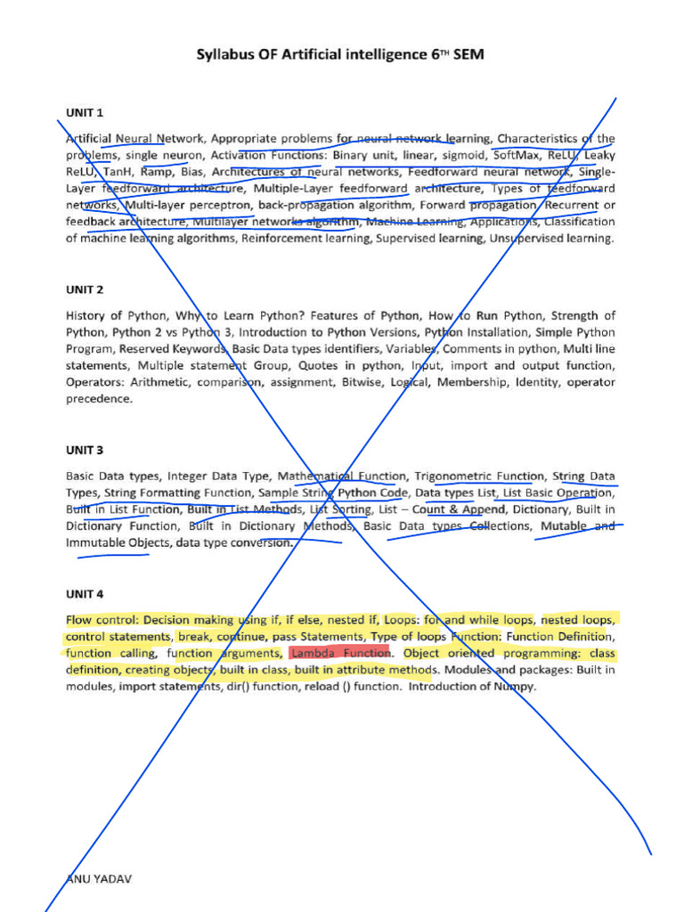 AI Syllabus | PDF