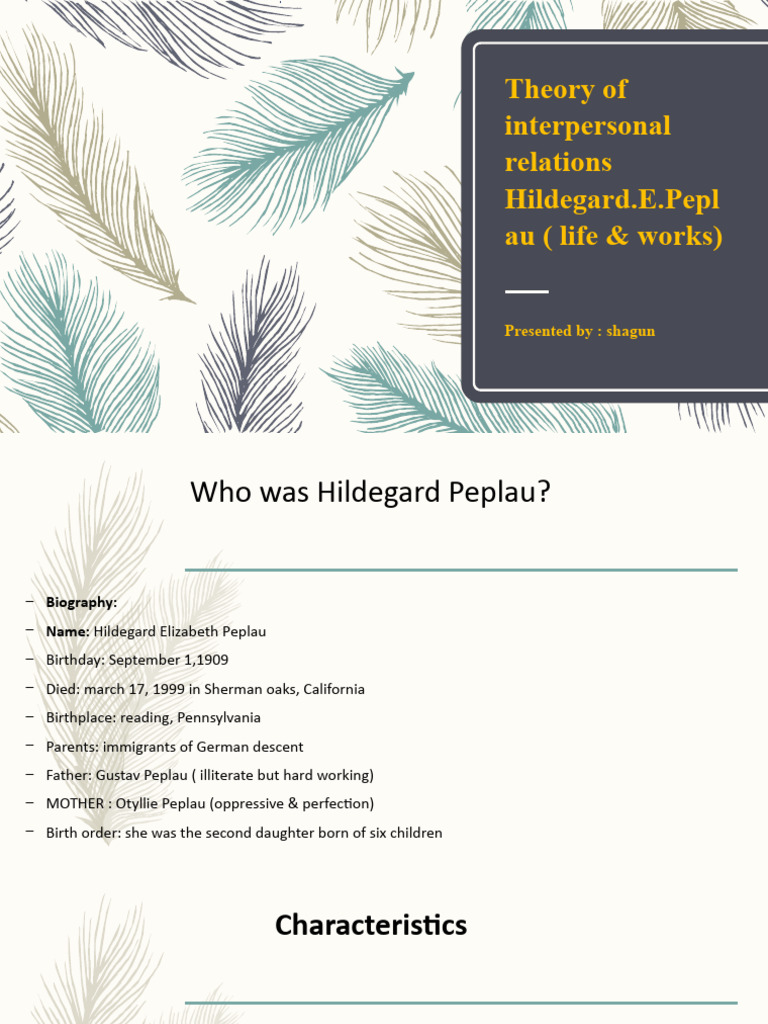 Hildegard Peplau Theory | Download Free PDF | Social Psychology | Psychological Concepts