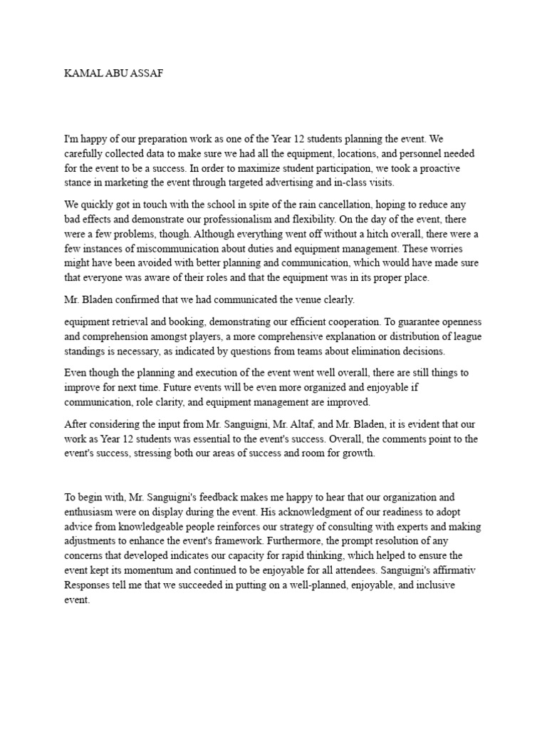 event write up (1) | PDF | Risk | Communication