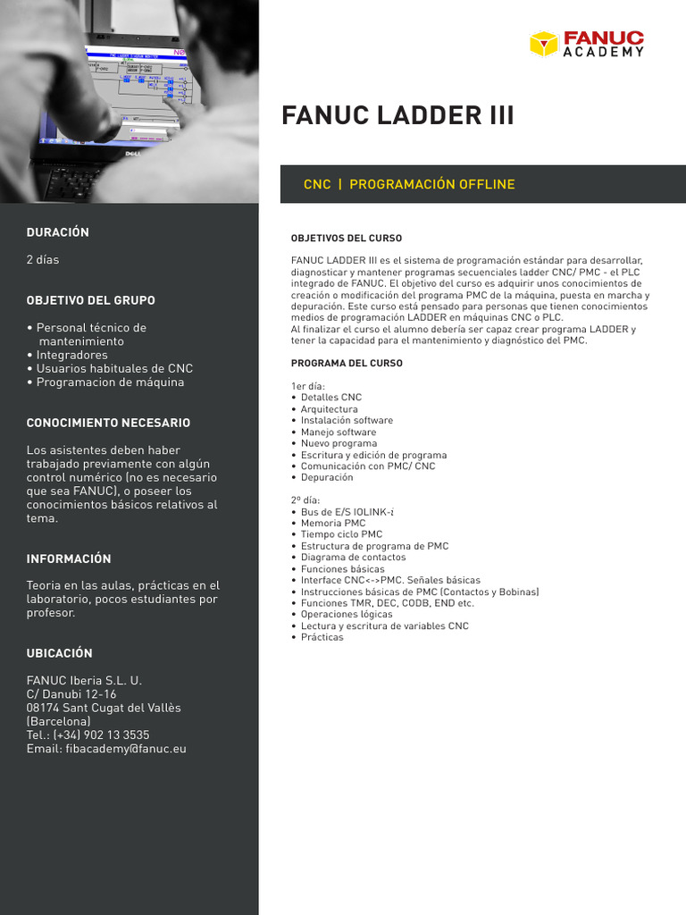 MFL 04423 CO FANUC Ladder | PDF | Controlador lógico programable | Programación de computadoras