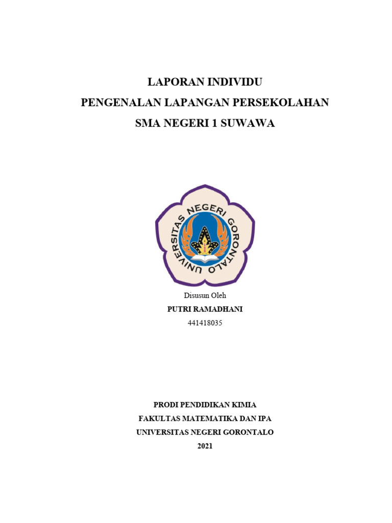 Laporan Individu PLP 2 Putri Ramadhani | PDF | Karier & Perkembangan | Bisnis