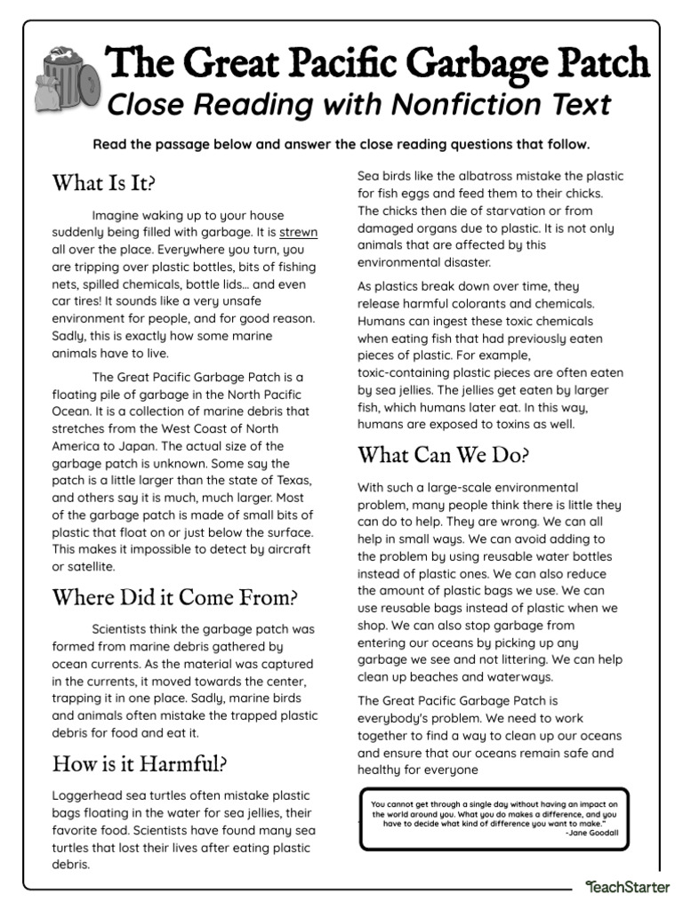 Understanding the Great Pacific Garbage Patch | PDF | Debris | Oceanography