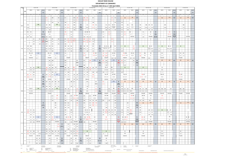 Updated Consolidated Timetable W.E.F. 10th April 2023 | PDF