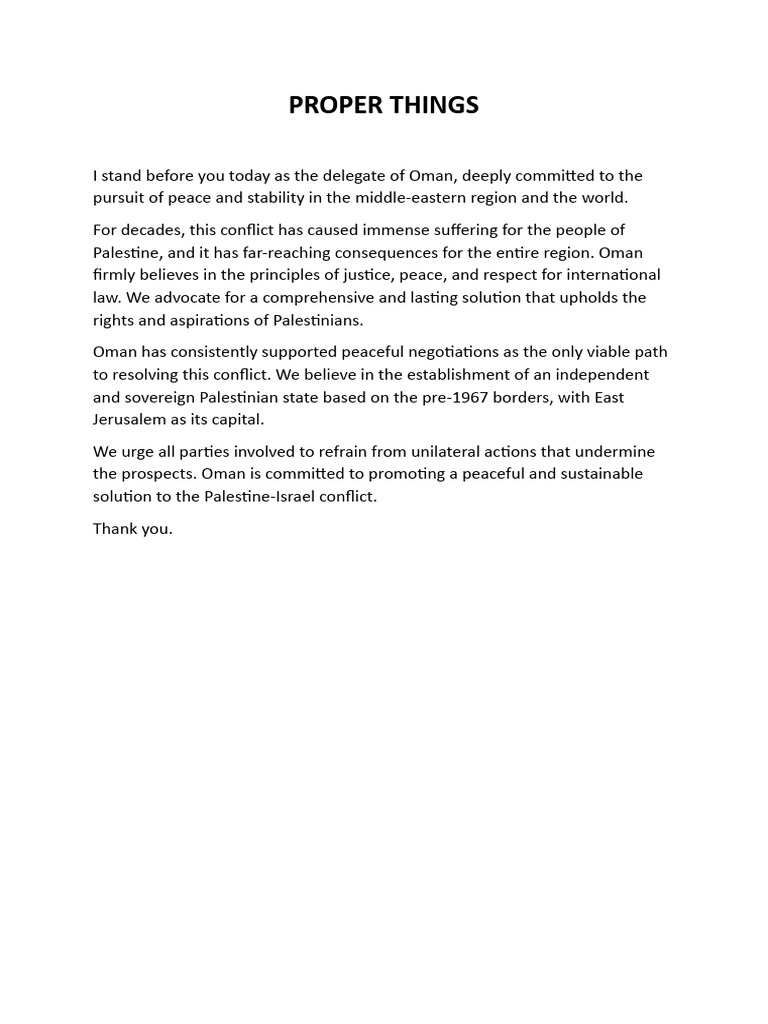 Proper Things | Download Free PDF | United Nations | International ...