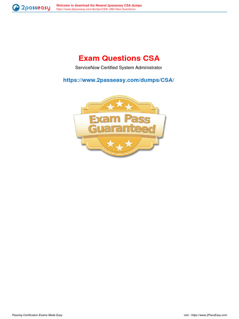 ServiceNow CSA Exam Questions & Answers | PDF | Databases | Icon ...