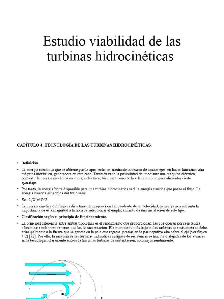Estudio Viabilidad de Las Turbinas Hidrocineticas A | PDF | Turbina ...