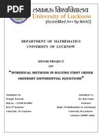 MSC Mathematics Project Topics and Materials | PDF | Mathematics ...