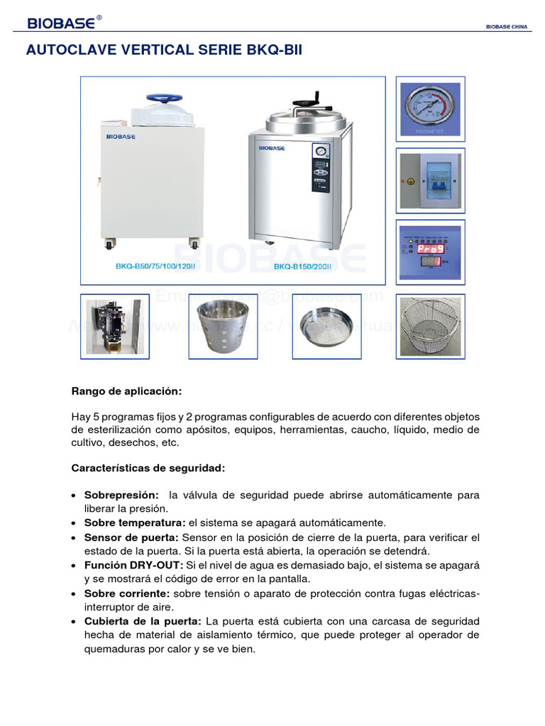 Autoclave Vertical Serie BKQ | Descargar gratis PDF | Esterilización ... Autoclave Vertical Serie BKQ | Descargar gratis PDF | Esterilización ...