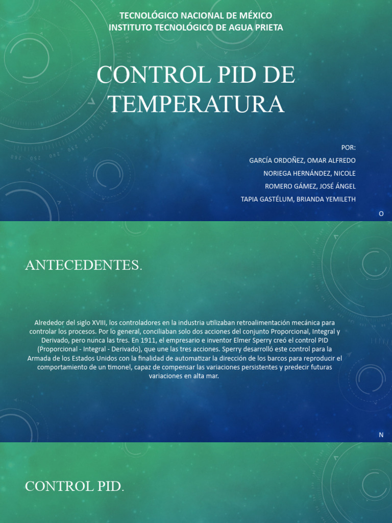 Control PID de Temperatura | PDF | Matemáticas Aplicadas