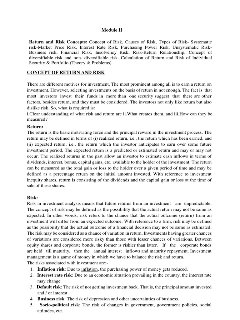 2 Samp | PDF | Financial Risk | Investing