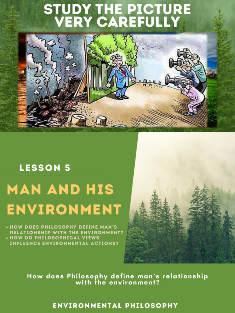 Philosophy L3.5 - Man and His Environment | PDF | Natural Environment ...