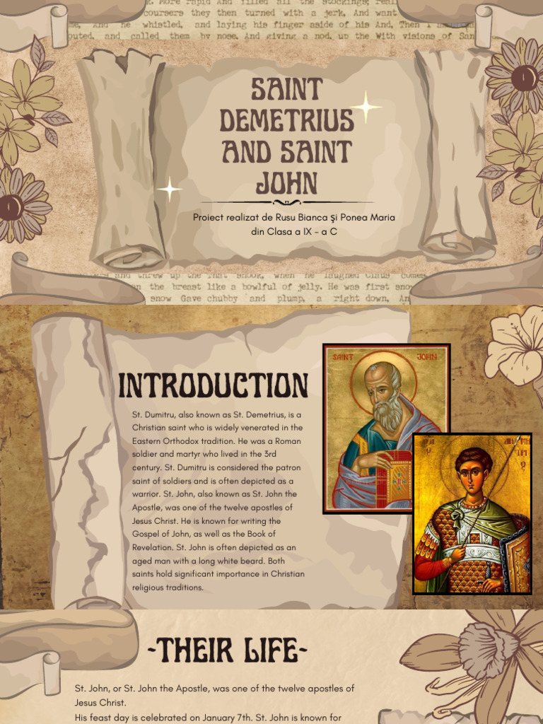 St. Demetrius and St. John: Saints Overview | PDF