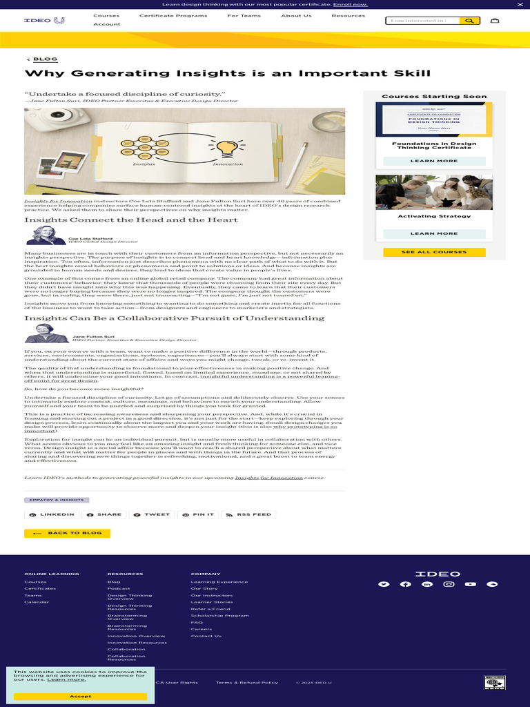 Why_Generating_Insights_is_an_Important_Skill_--_IDEO_U(2) | PDF ...
