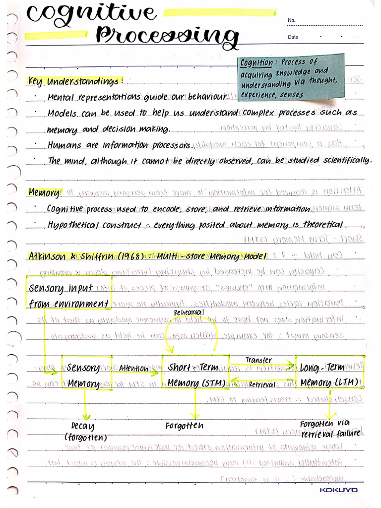 Cognitive Approach | PDF