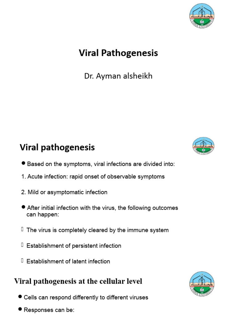 Viral Pathogenesis | PDF | Infection | Virus