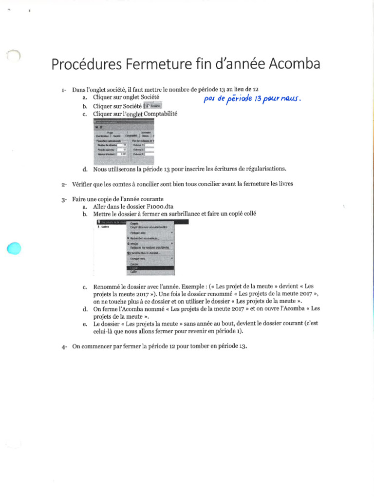 Aide-Memoire - Fin Annee - Acomba | PDF