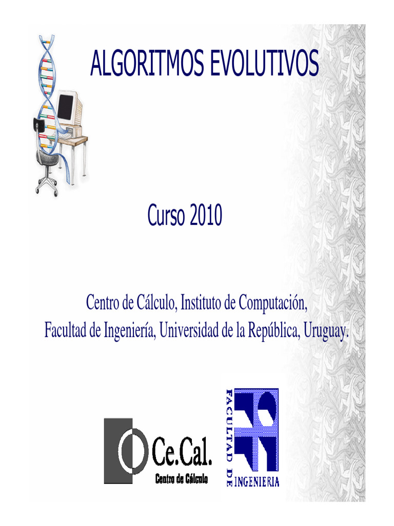 Algoritmos Evolutivos | PDF | Algoritmo genético | Gene