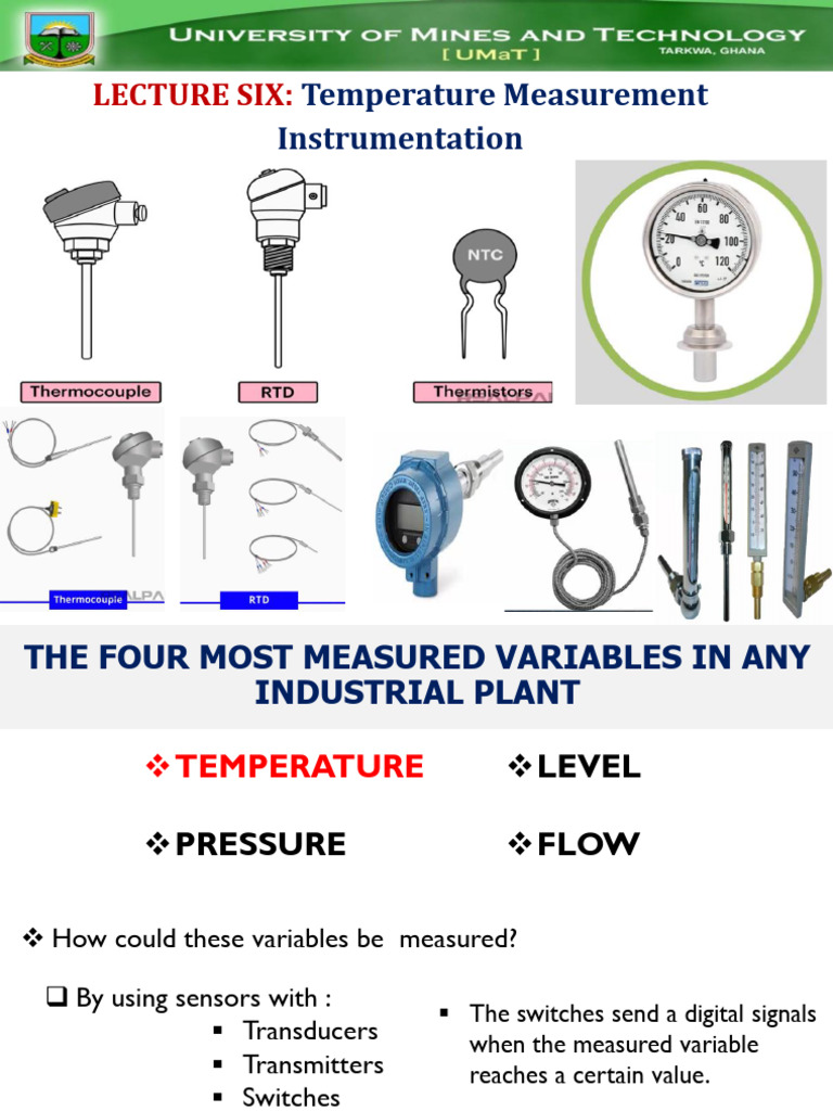 Lecture 6 | PDF | Thermocouple | Electrical Resistance And Conductance