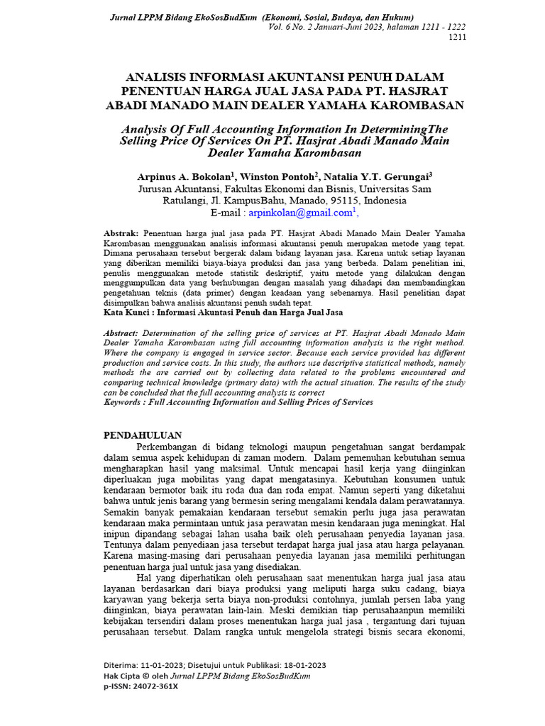 Jurnal Arpinus 1211 - 1222 | PDF