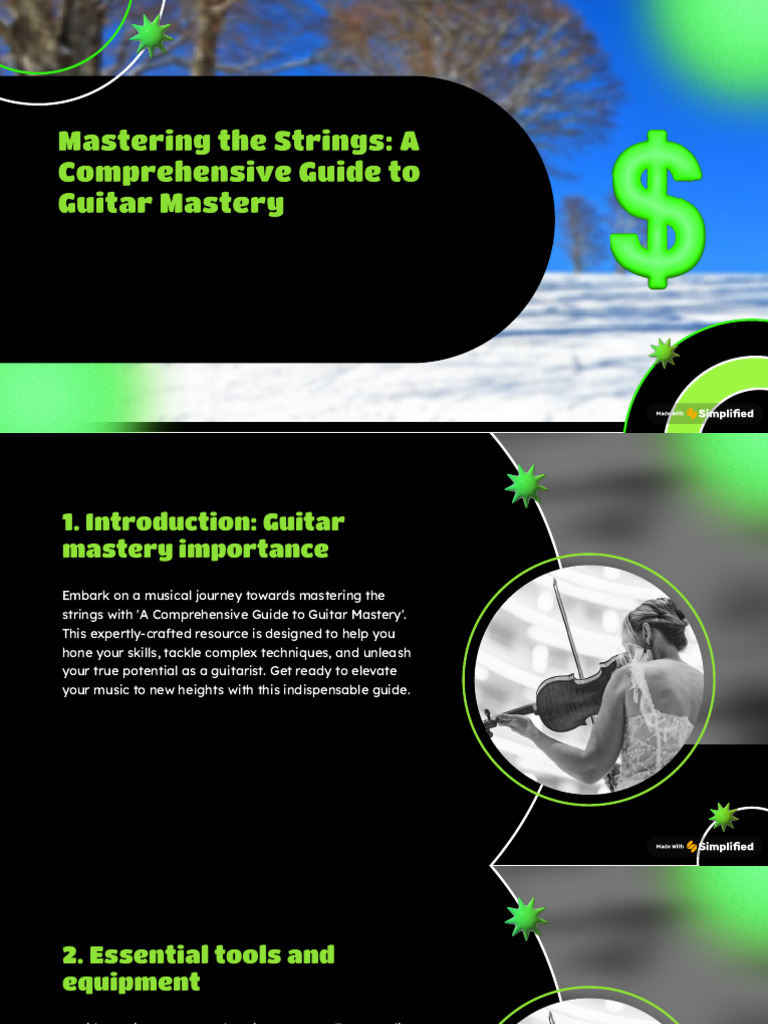 Mastering The Strings A Comprehensive Guide To Guitar Mastery | Download Free PDF | Guitars ...