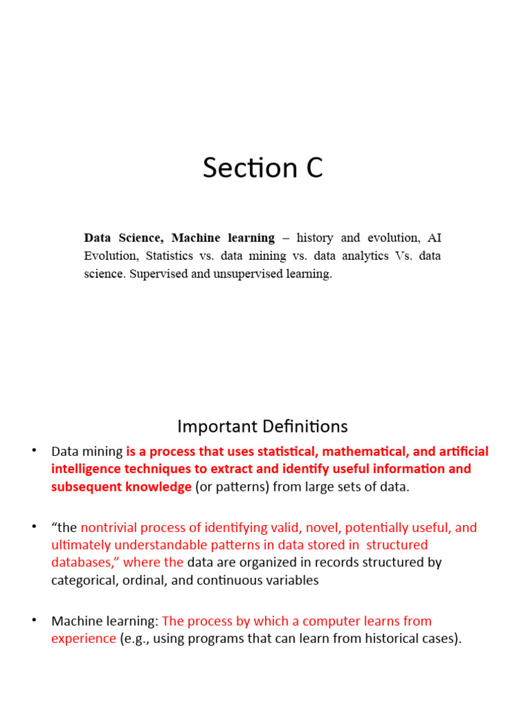 Data Science and Machine Learning Evolution | PDF | Machine Learning ...