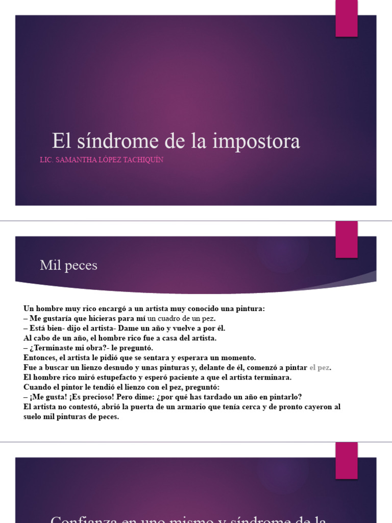 El Síndrome de La Impostora Ok | PDF | Autoestima | Las emociones