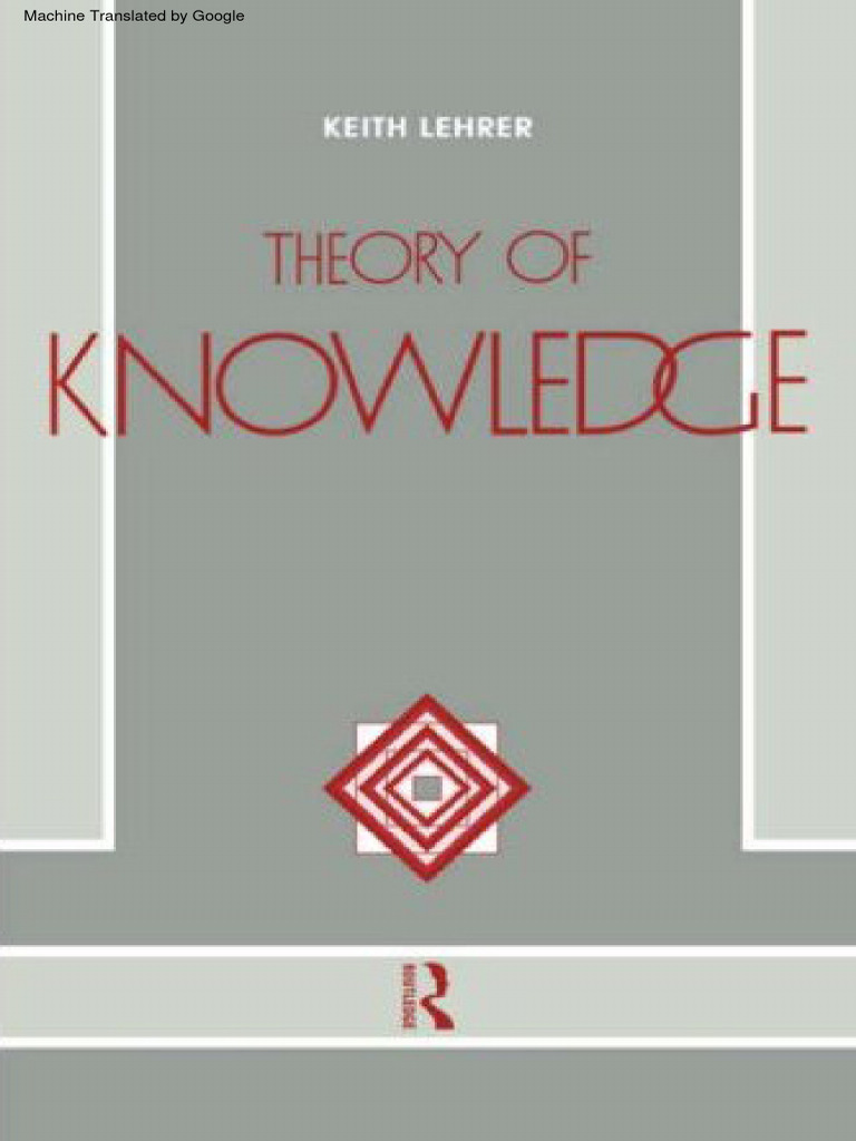 Theory of Knowledge (Dimensions of Philosophy S... (Z-Library ...
