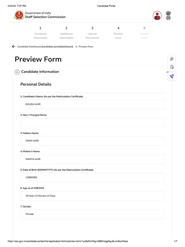 Candidate Portal | PDF