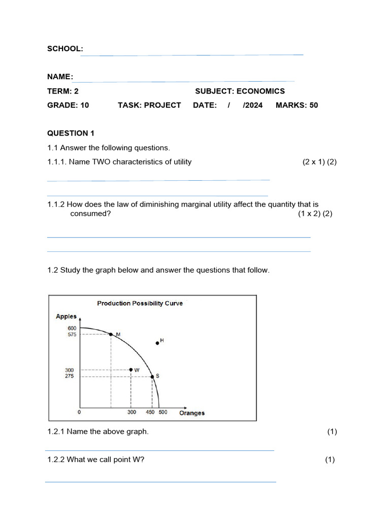 Grade 10 Economics Project | PDF | Technology & Engineering | Teaching ...