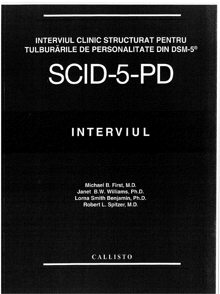 SCID 5 PD Interviul - Personalitate | PDF