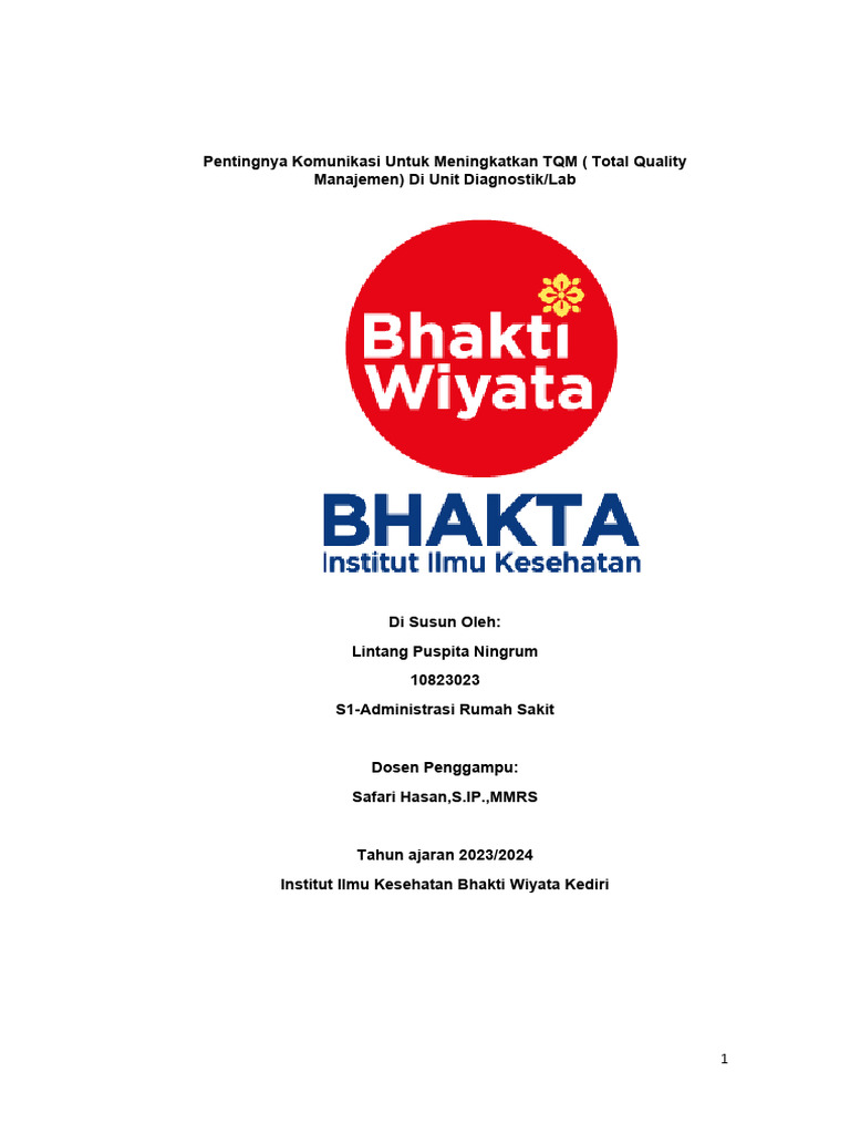 Pentingnya Komunikasi Untuk Meningkatkan TQM (Total Quality Manajemen ...