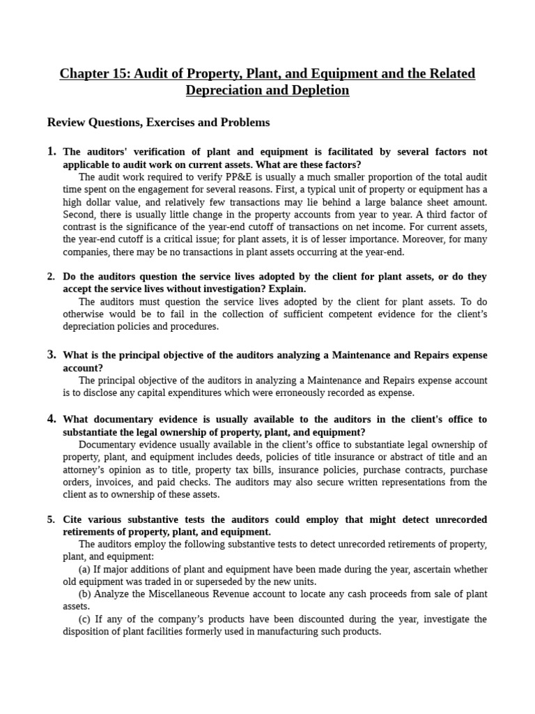 Chapter 15 | PDF | Depreciation | Expense