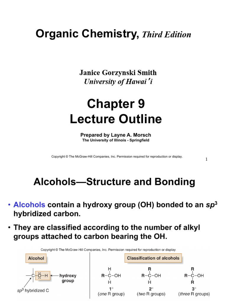 Chapter 9 Alcohols Ethers and Epoxides | PDF | Ether | Chemical Reactions