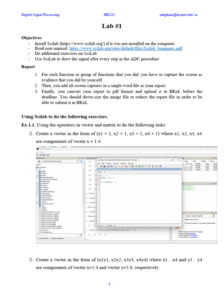 DPS Lab01 2111637 | Download Free PDF | Sampling (Signal Processing) | Digital Signal Processing