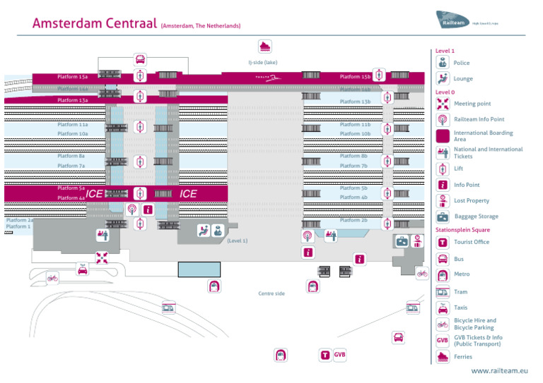 MAP Amsterdam En2 | PDF | Tram Transport | Passenger Rail Transport