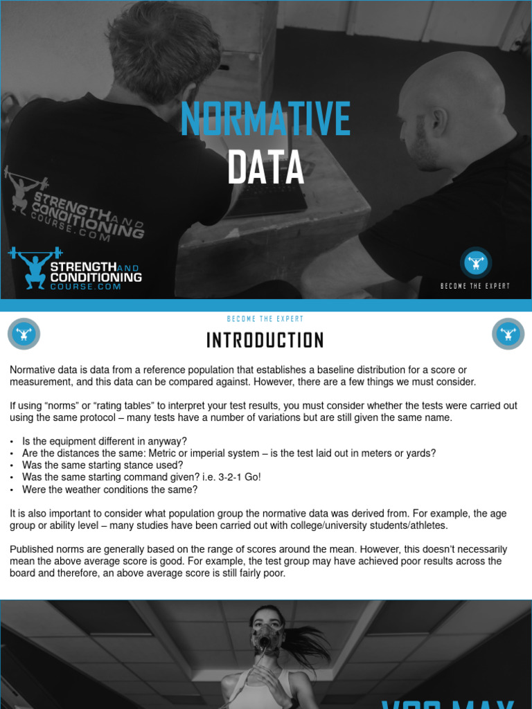 Normative Data | PDF