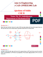 CAED - Projection of Solids - Problems | PDF | Tetrahedron | Geometric ...