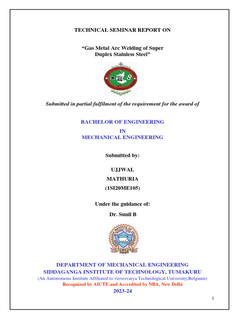 Ujjwal Technical Report | PDF | Stainless Steel | Construction